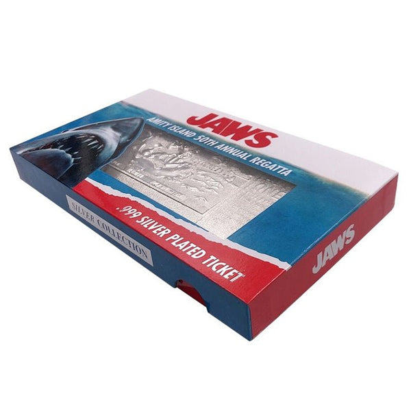 Jaws Limited Edition Silver Plated Ticket – GeekCore